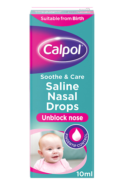 CALPOL soothe & care saline nasal drops 0.9% 10ml